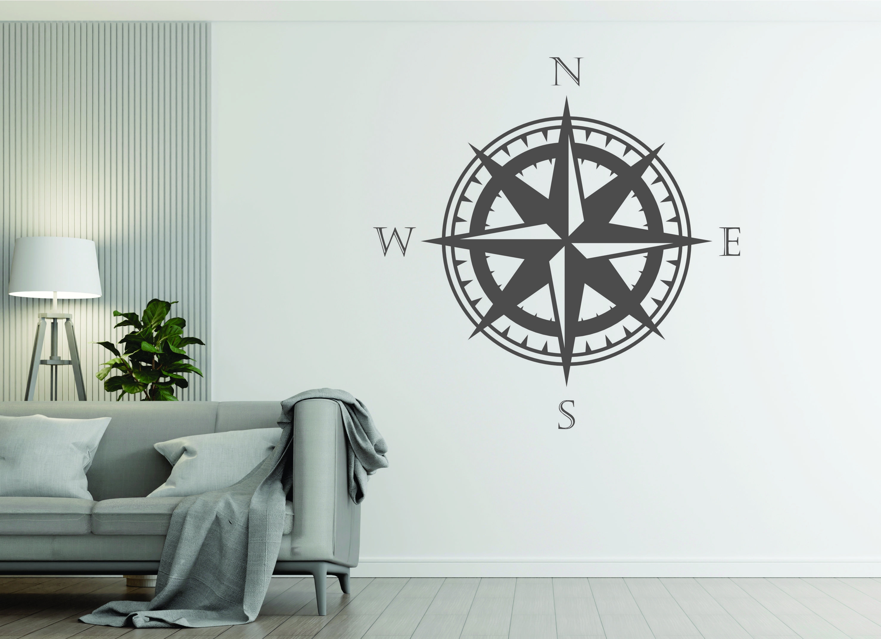 Compass Rose Vinyl Decal, Premium Outdoor Sticker - Etsy
