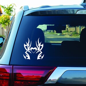 Tribal Heart Design Die Cut Vinyl Transfer Decal Premium Quality ...