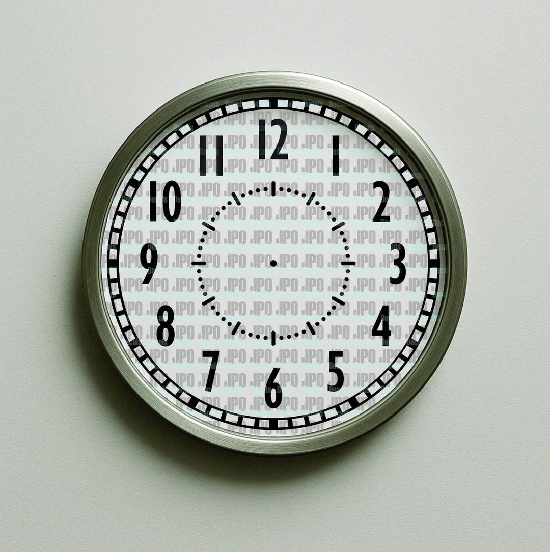 Clock Face Vinyl Decal – Custom Sizes & Colors, Restoration, DIY Decor ...