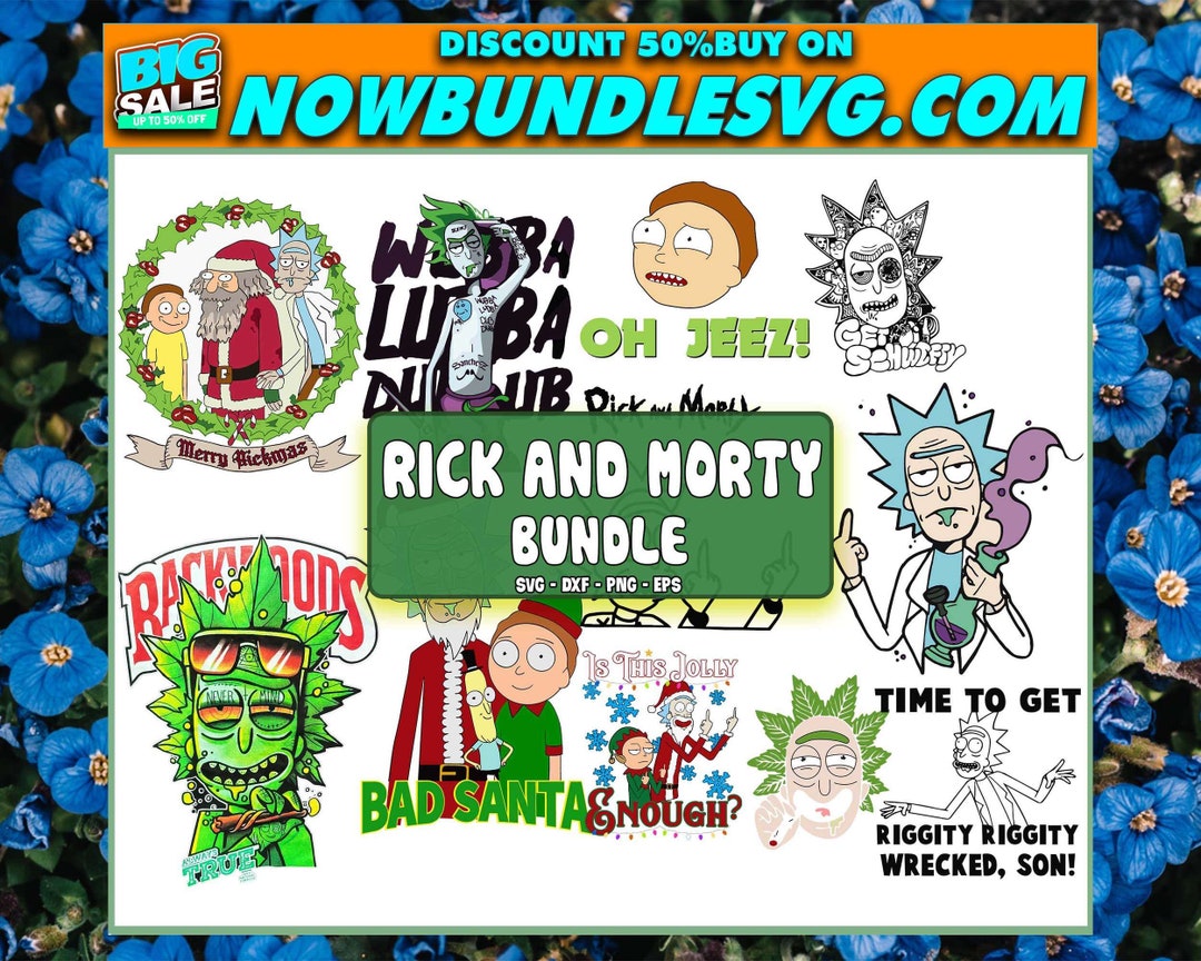 Rick and Morty Bundle Rick and Morty Svg Png Dxf Eps - Etsy