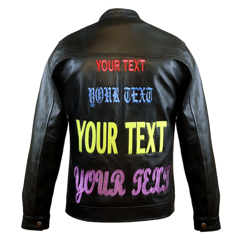 Custom Leather Jacket, Personalized Biker Jacket, Custom Leather Blazer ...