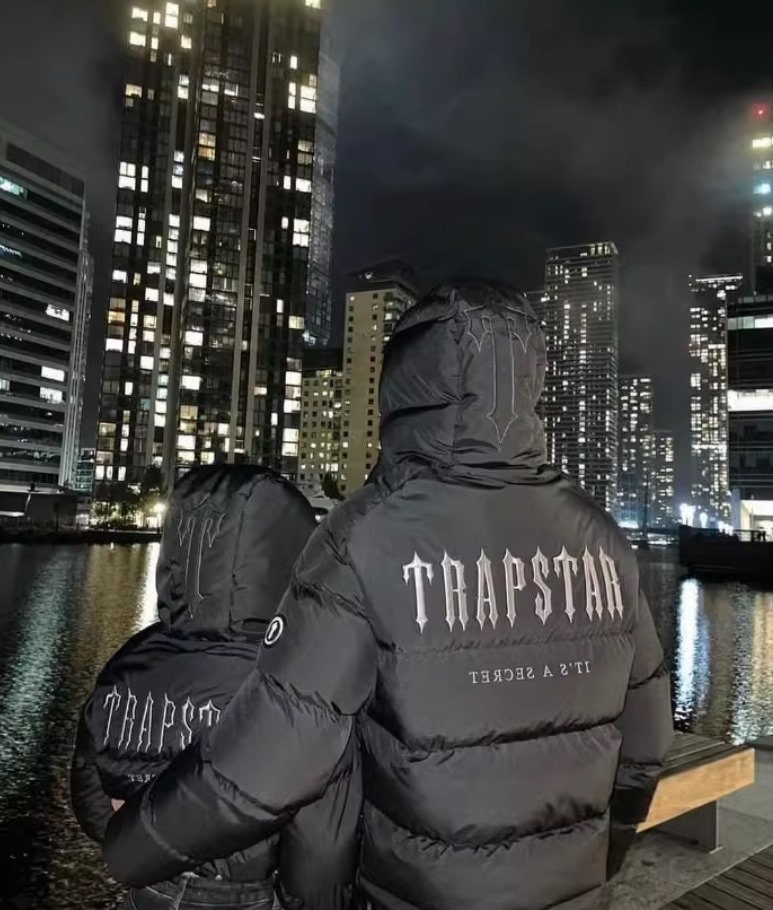 Trapstar Decoded Hooded Puffer 2.0 Jacket Black Gray - Etsy