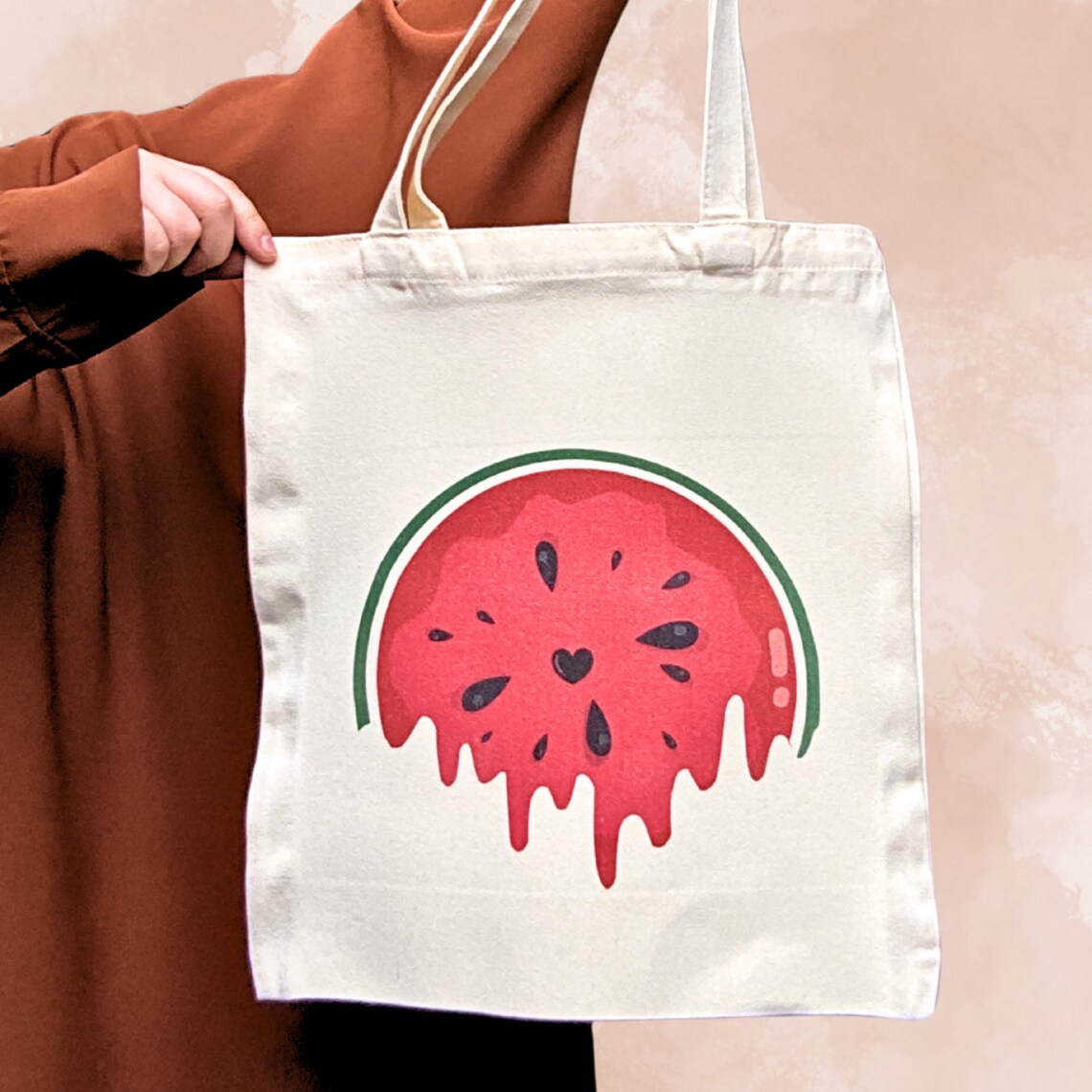 Droopy Watermelon Palestinian Flag Tote Bag Charity Fundraising Pro ...