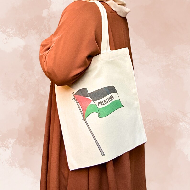 Palestine Flag Tote Gaza Support Pro-palestinian Apparel Free Gaza ...