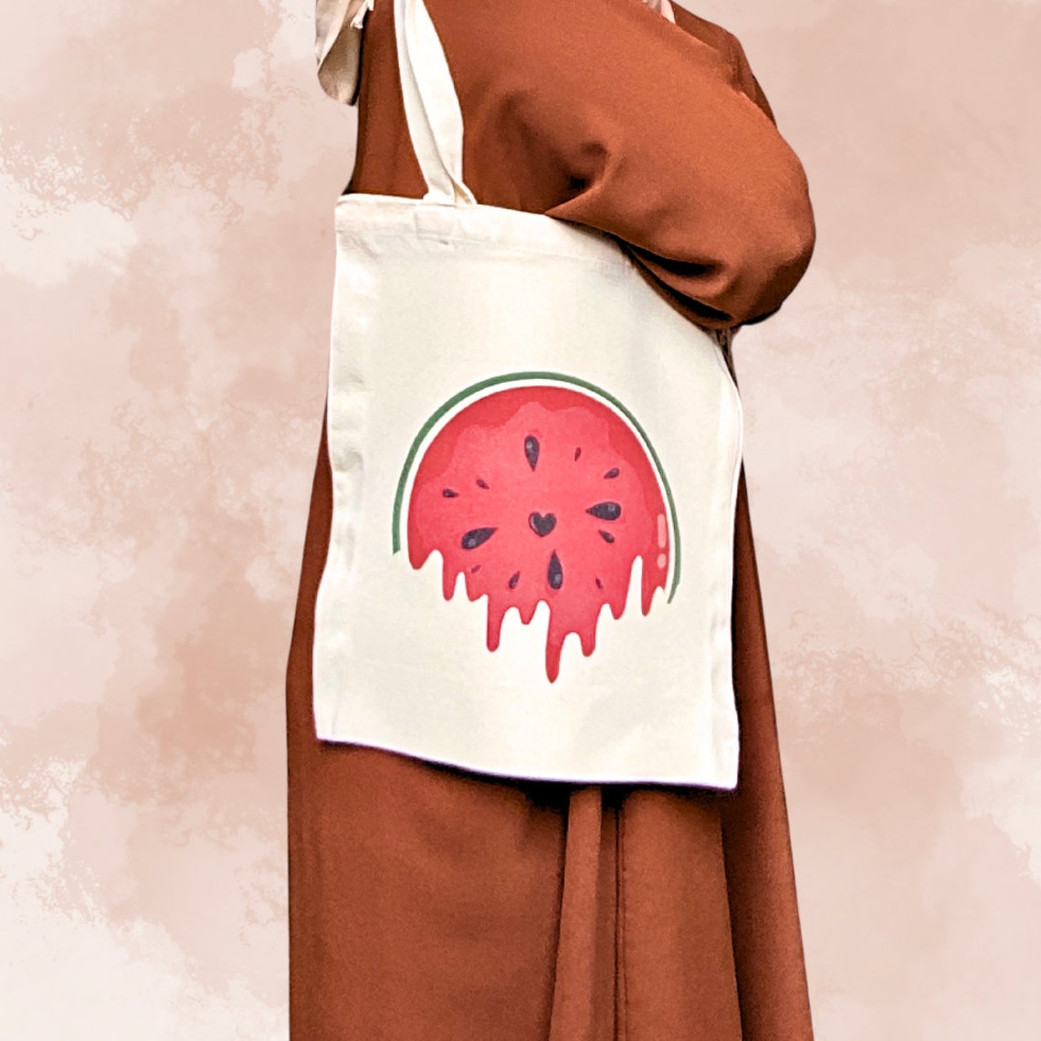Droopy Watermelon Palestinian Flag Tote Bag Charity Fundraising Pro ...