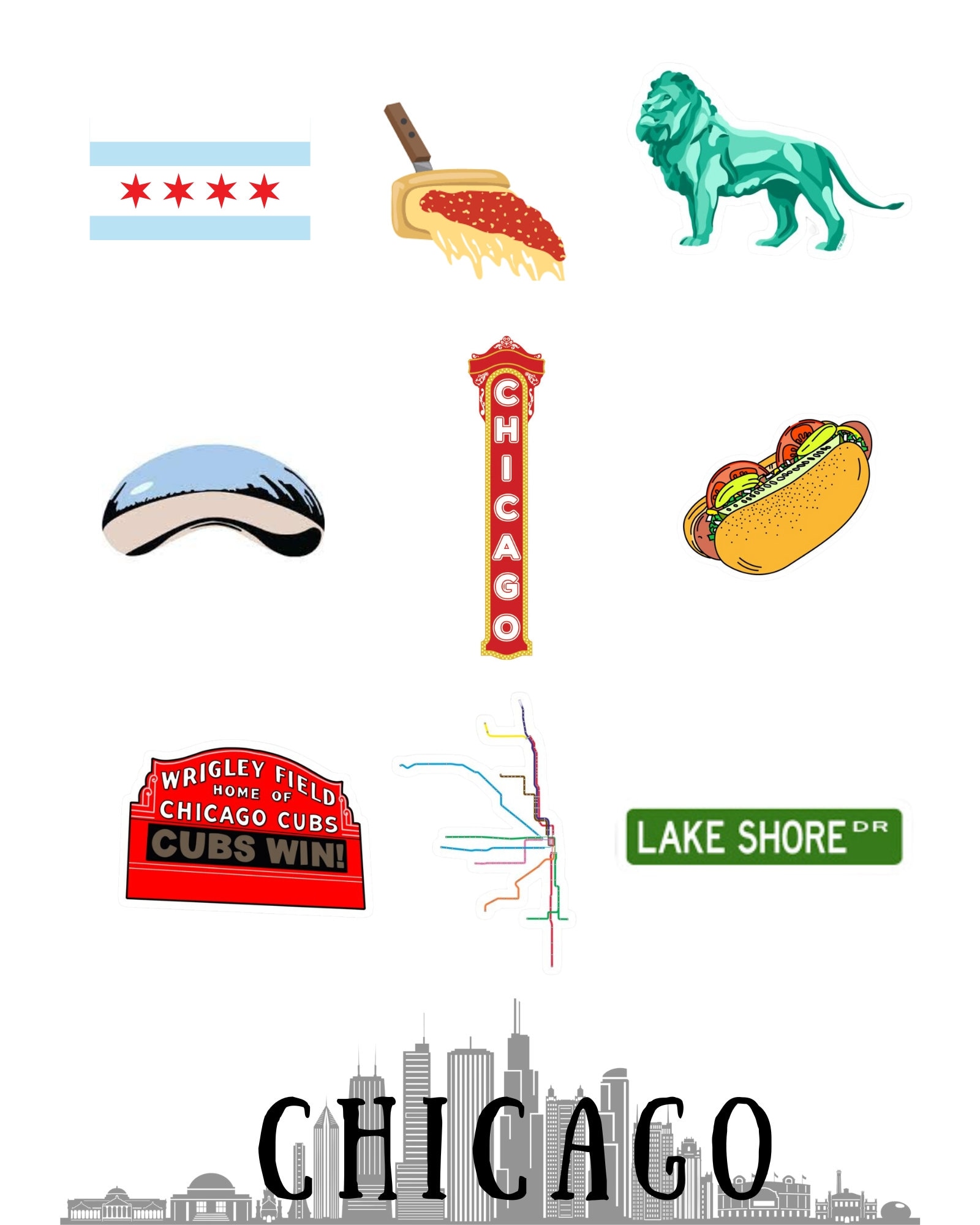 Chicago Poster - Etsy