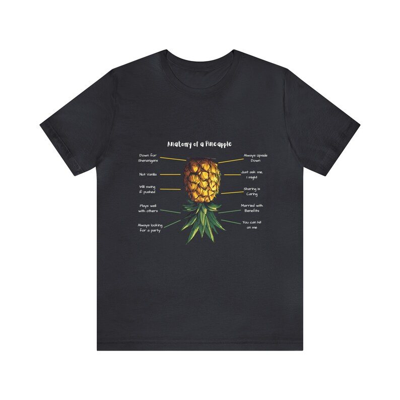 Anatomy of an Upside Down Pineapple T-shirt - Etsy