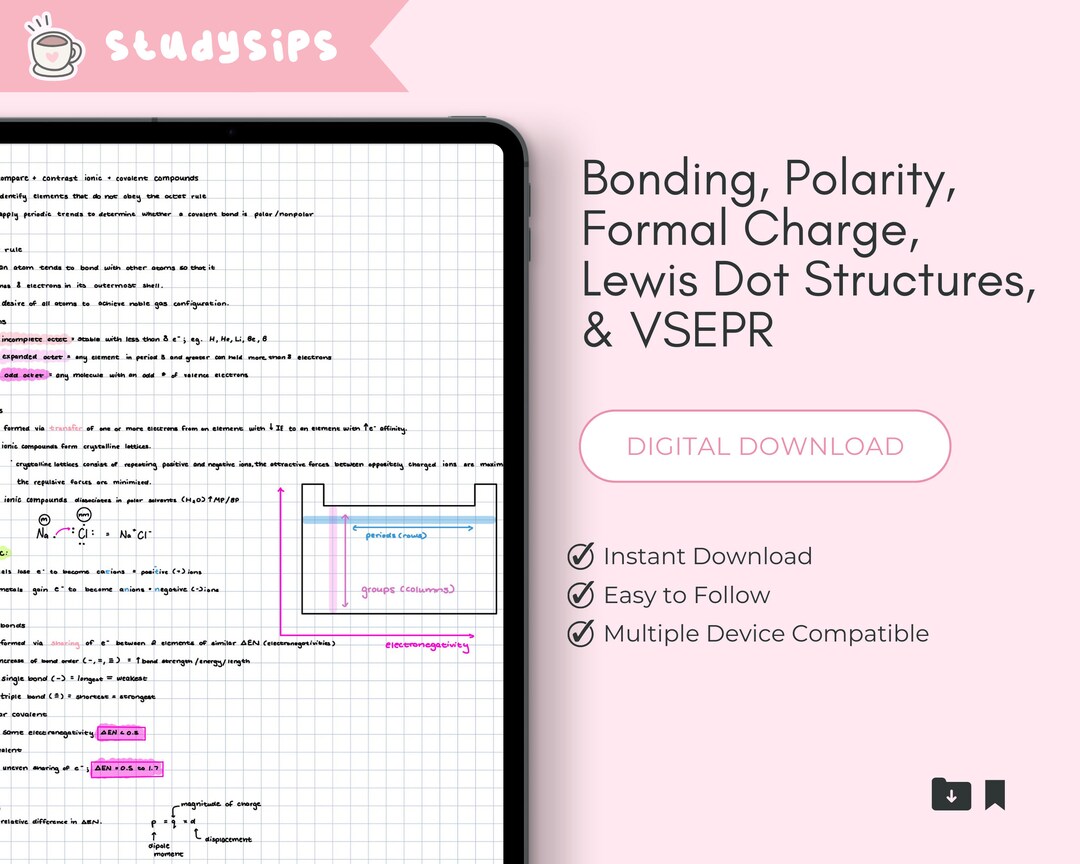 Bonding, Polarity, Formal Charge, Lewis Dot Structures, & VSEPR Theory ...
