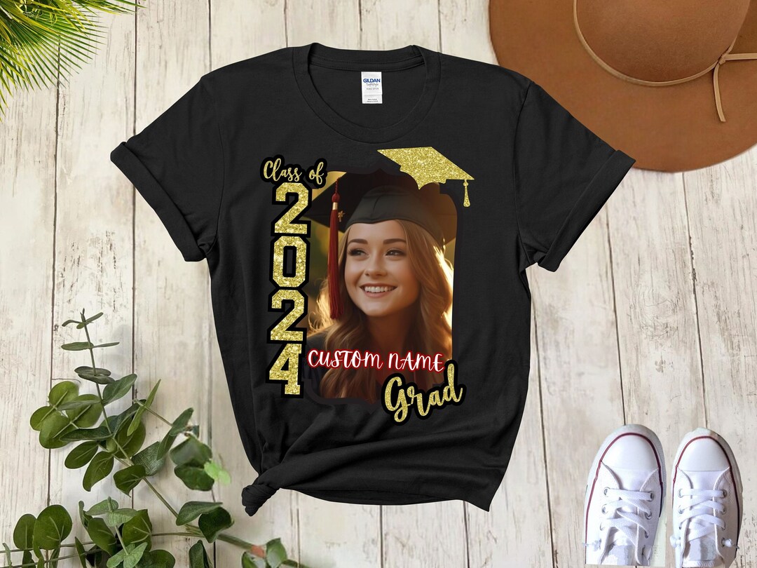 Custom Photo Graduation Shirts - Custom Name Sign Graduate Shirt ...