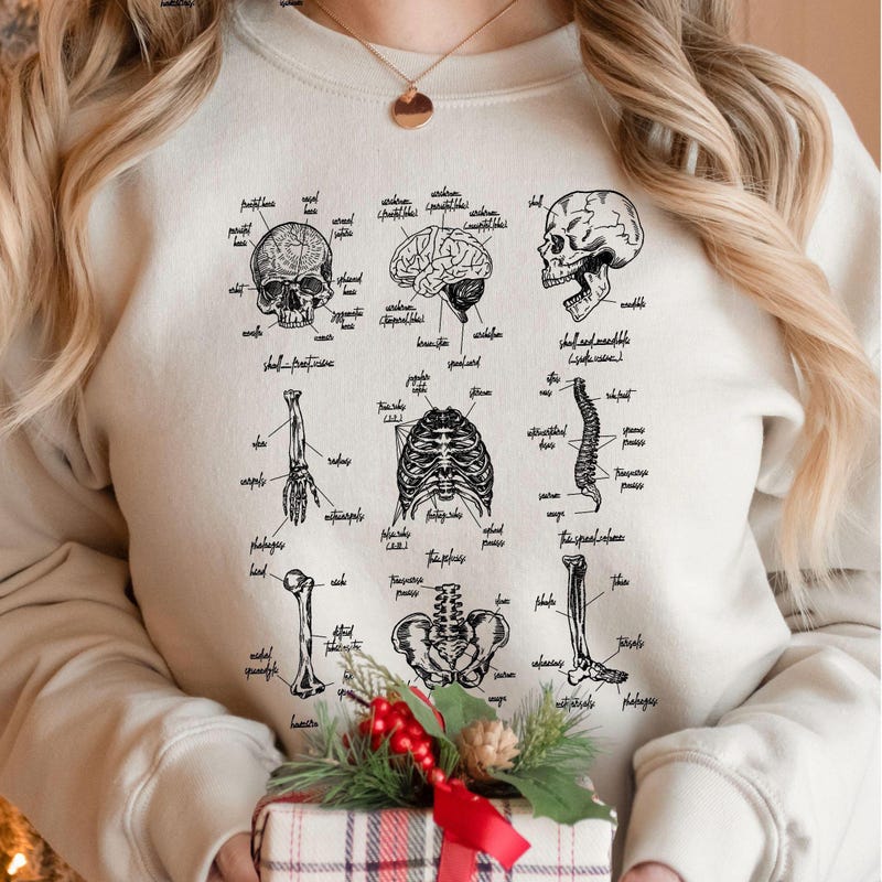 Anatomy Sweater Skeleton - Etsy