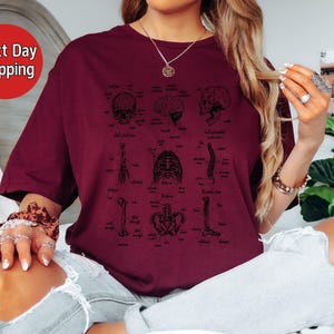 Vintage Human Skeleton Anatomy Shirt – Unisex Medical Student Gift - Etsy