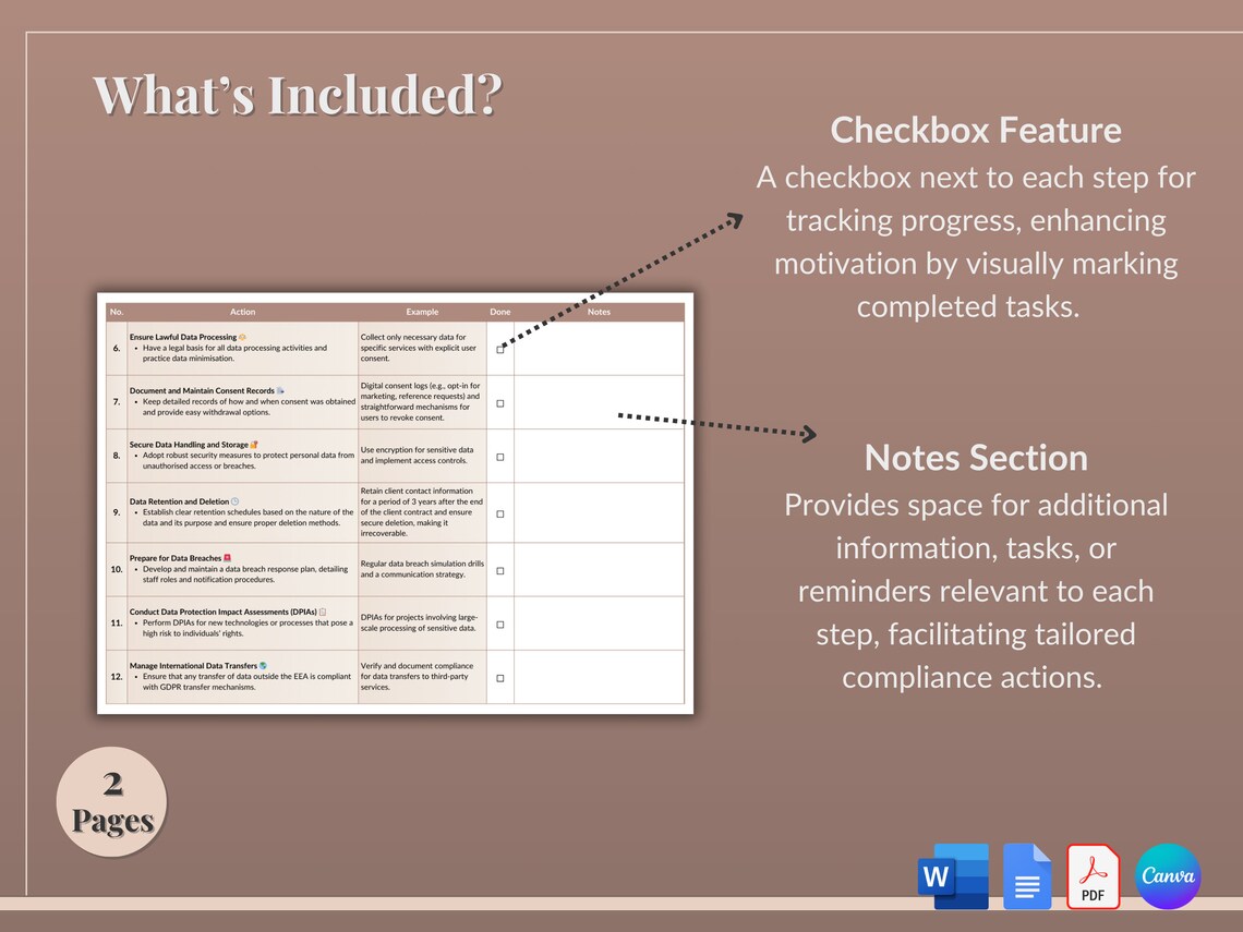 12 Step GDPR Checklist for Business Compliance Toolkit for Smes Data ...