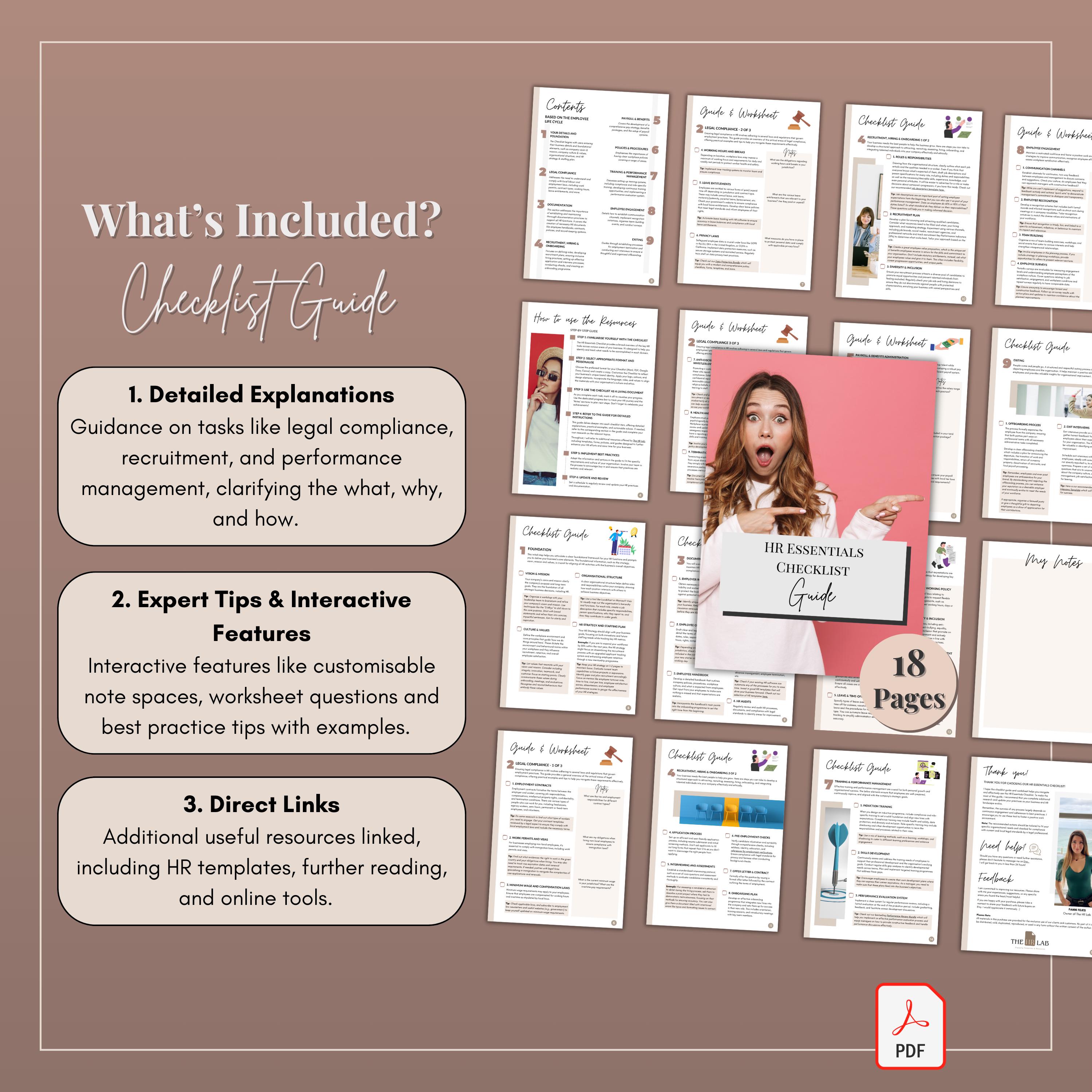 HR Essentials Checklist: New Business Guide & Audit (digital Download ...