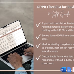 12 Step GDPR Checklist for Business Compliance Toolkit for Smes Data ...