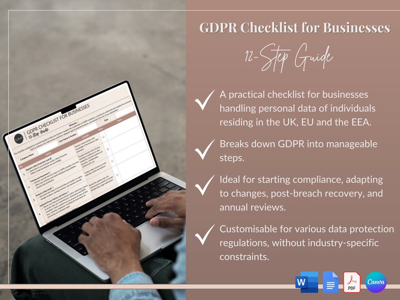12 Step GDPR Checklist for Business Compliance Toolkit for Smes Data ...