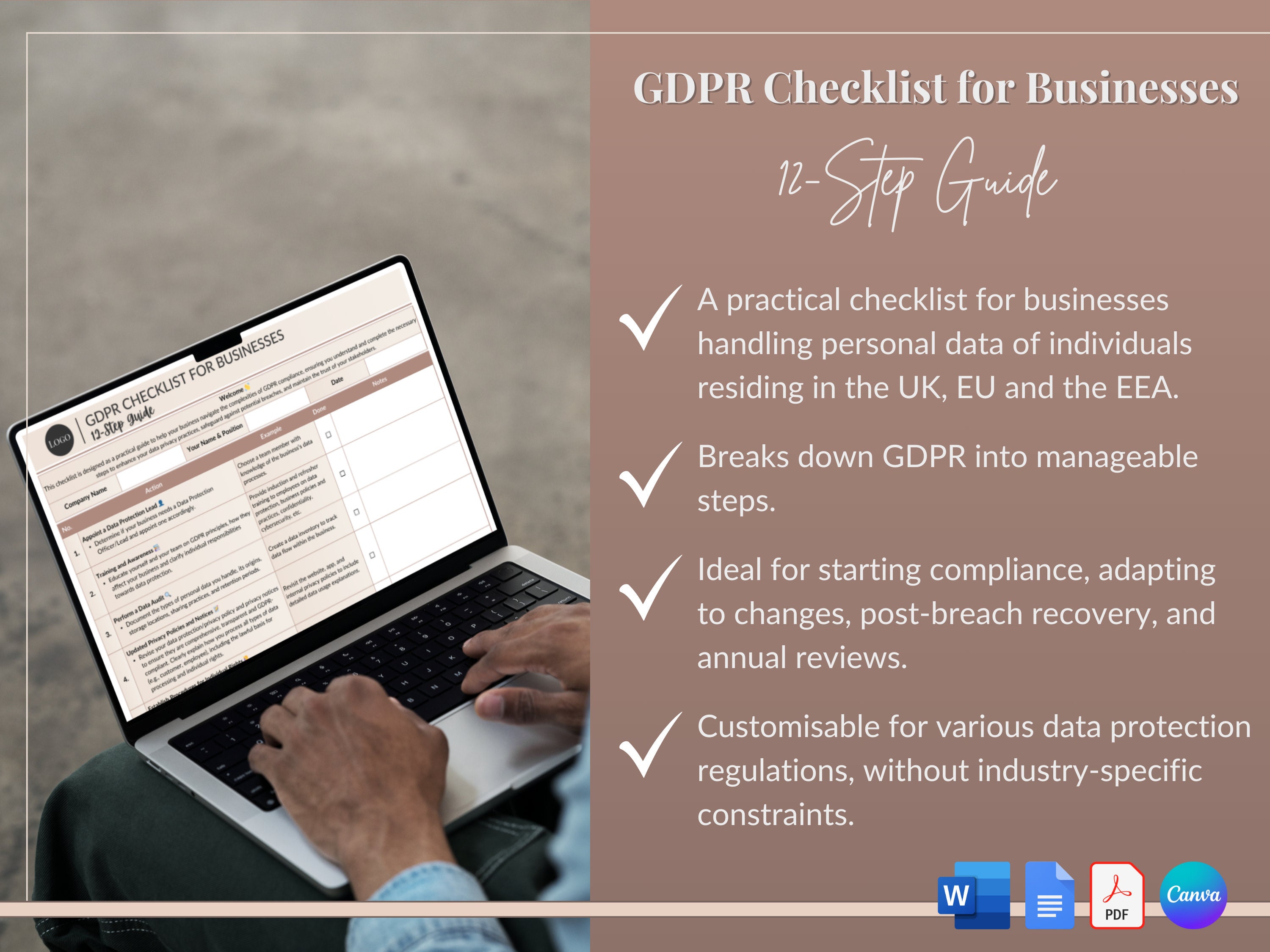12 Step GDPR Checklist for Business Compliance Toolkit for Smes Data ...