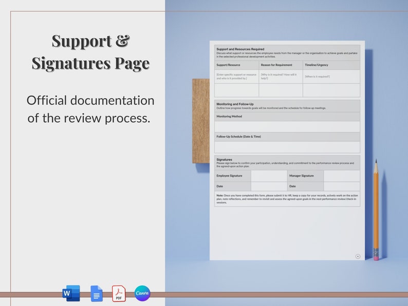 Quarterly Employee Performance Review Template: Customizable Feedback ...