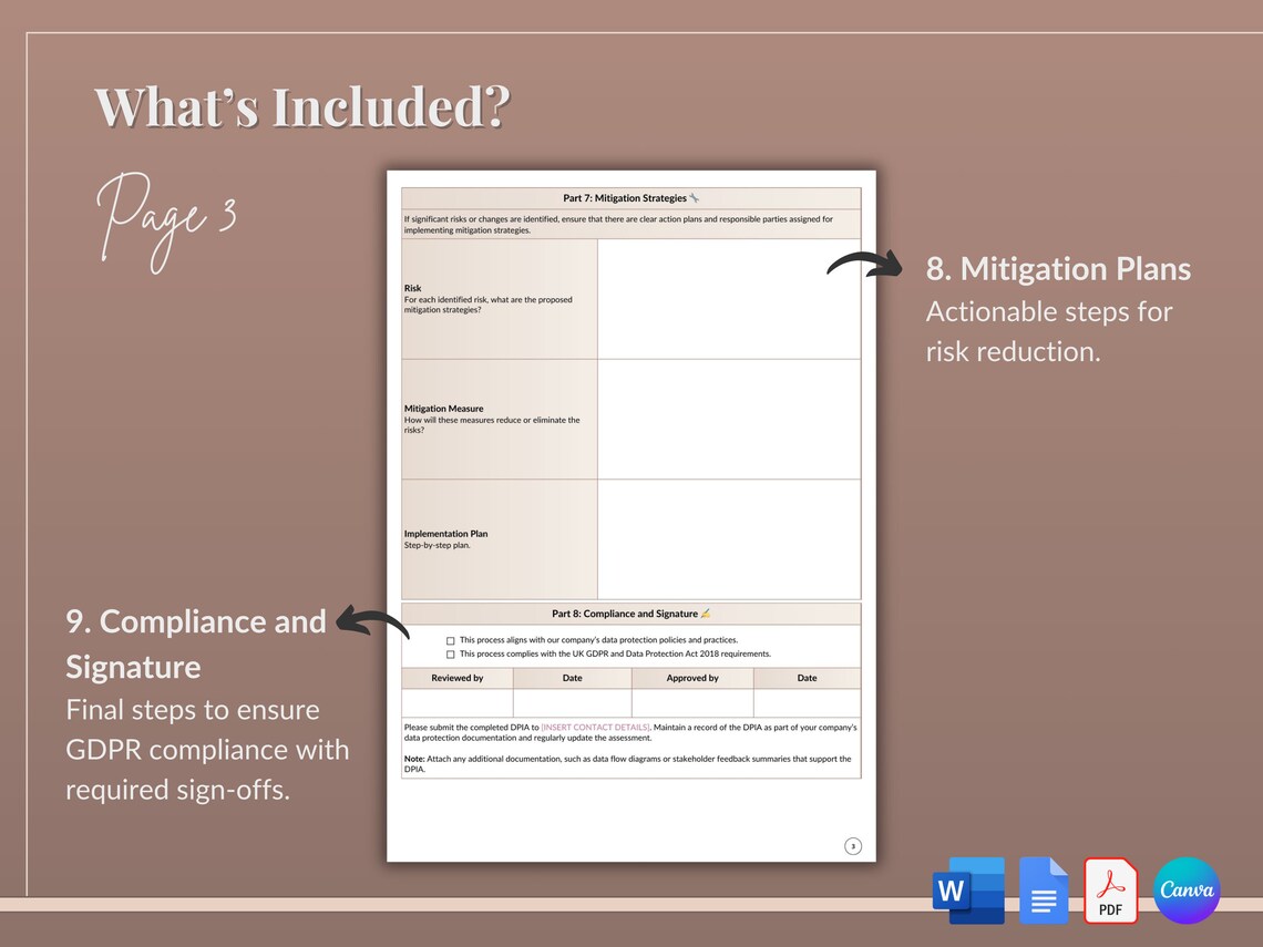Customisable Data Protection Impact Assessment Tool DPIA Template ...