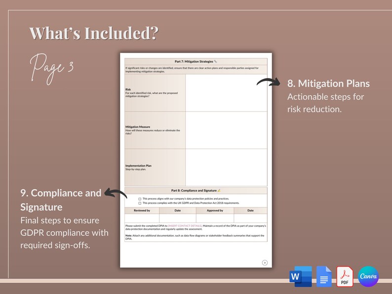 Customisable Data Protection Impact Assessment Tool DPIA Template ...
