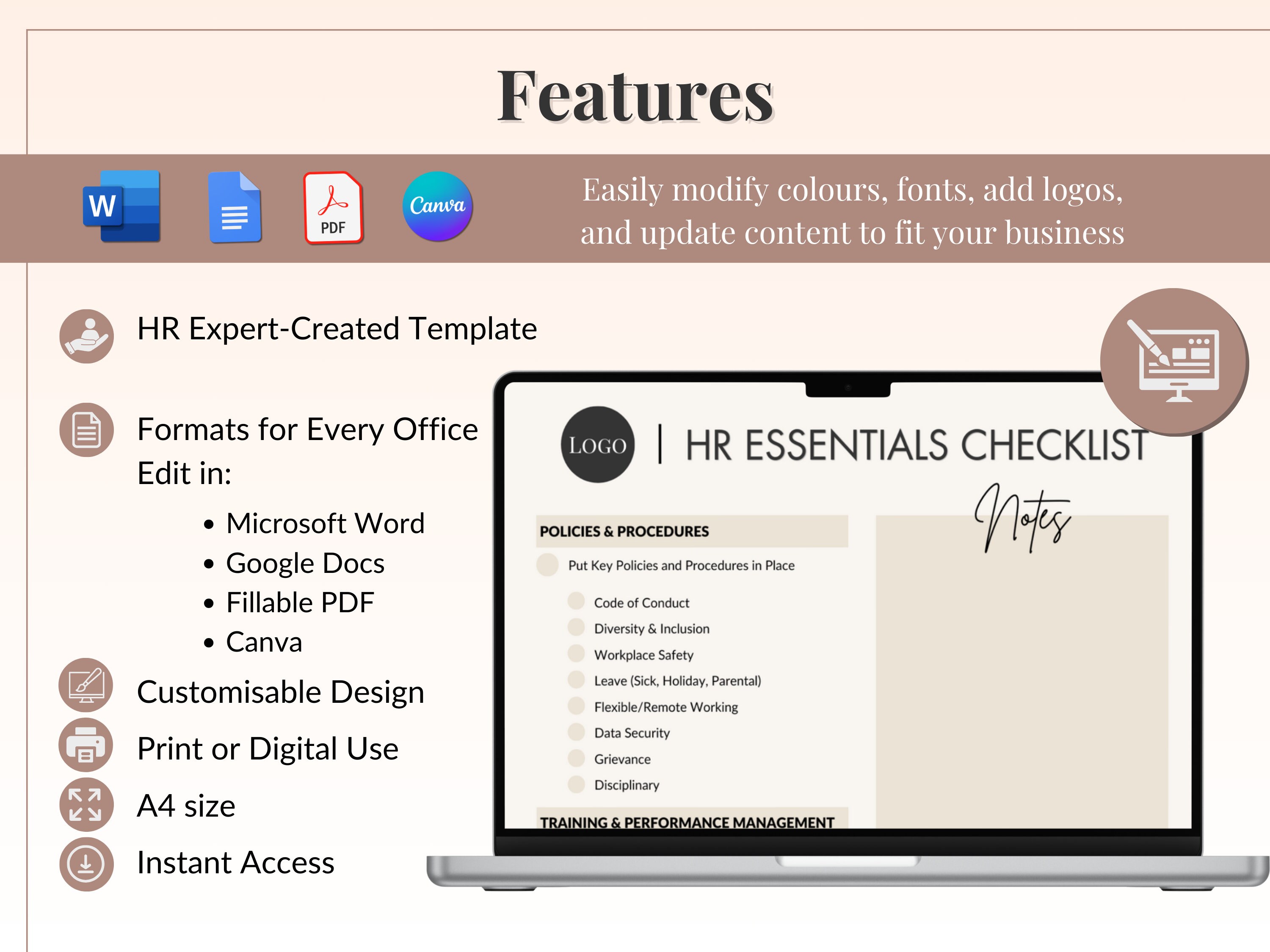 HR Essentials Checklist New Business Guide Worksheet 48-step HR Tasks ...