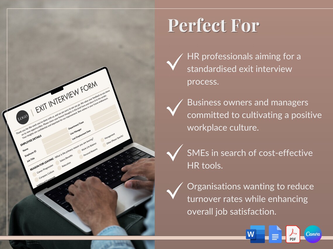 Exit Interview Form HR Template: Employee Offboarding (digital Template ...