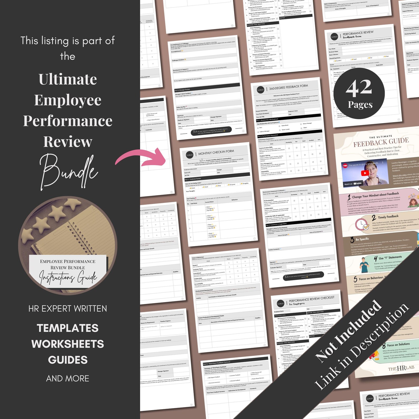 Employee Monthly Check-in Form: Customizable Performance Review ...