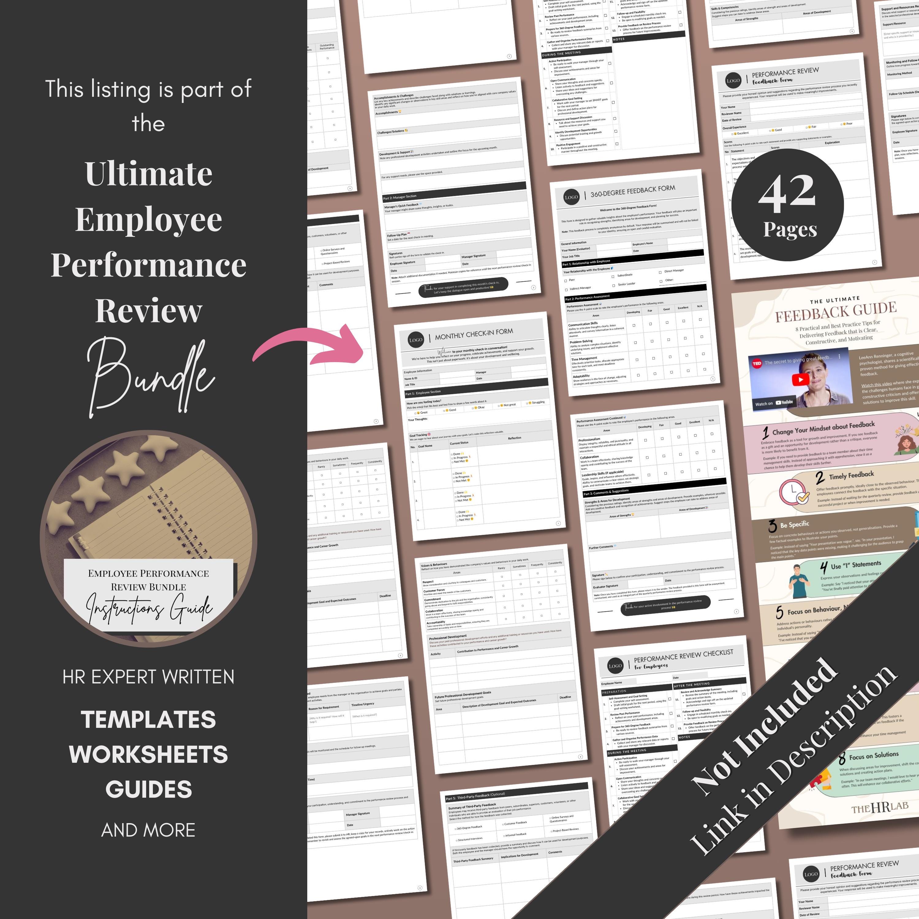 Employee Monthly Check-in Form: Customizable Performance Review ...