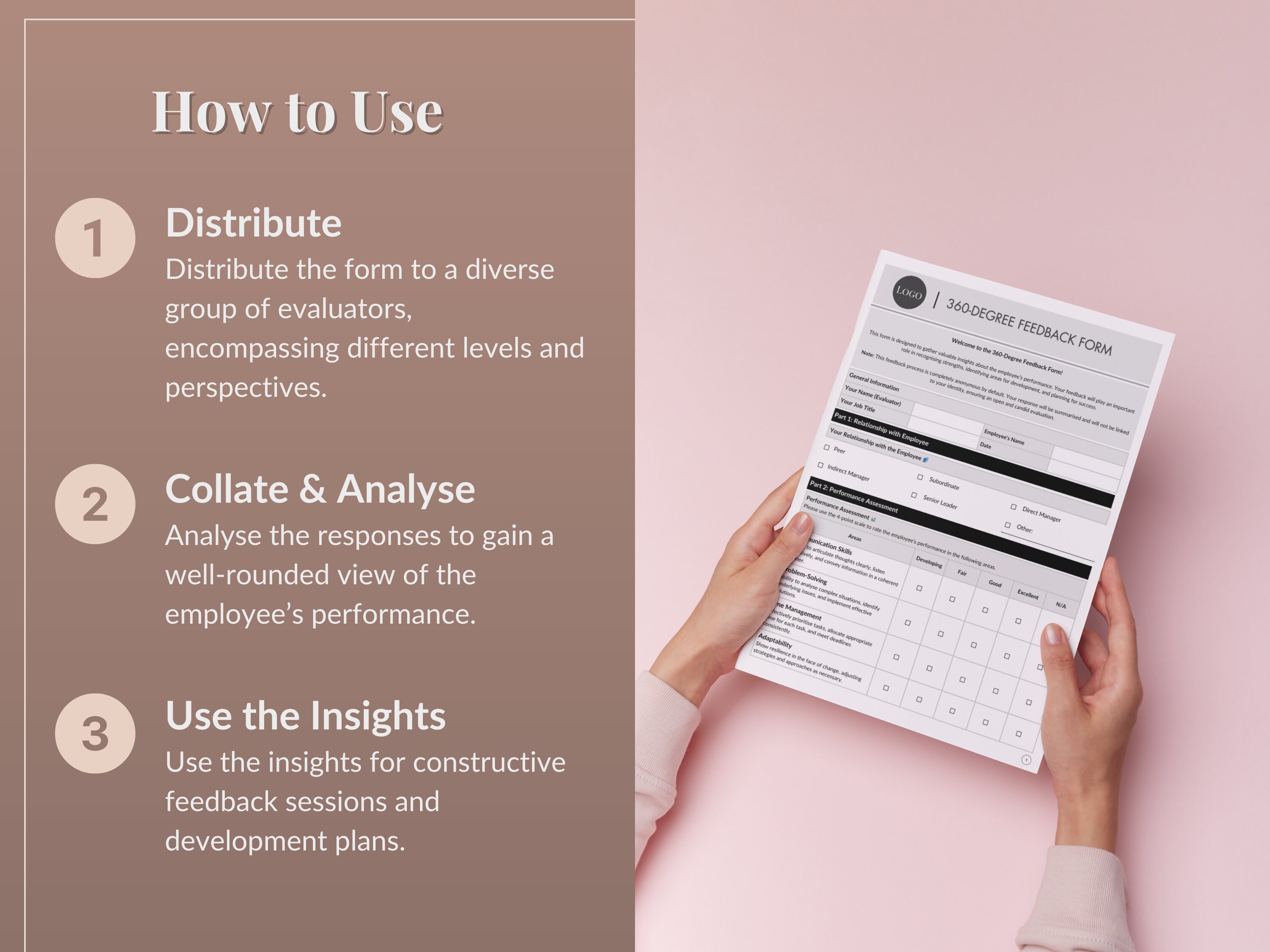 Employee Performance 360-degree Feedback Form Performance Evaluation ...