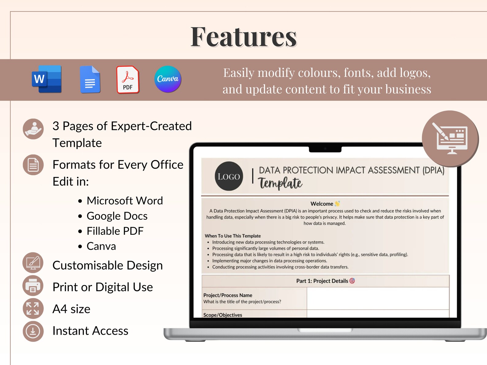 Customisable Data Protection Impact Assessment Tool DPIA Template ...