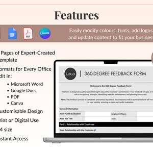 Employee Performance 360-degree Feedback Form Performance Evaluation ...