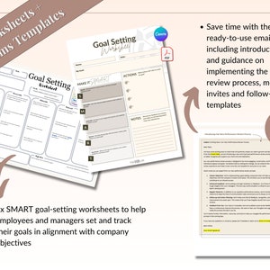 Employee Performance Review Bundle: HR Templates, Checklists (digital ...