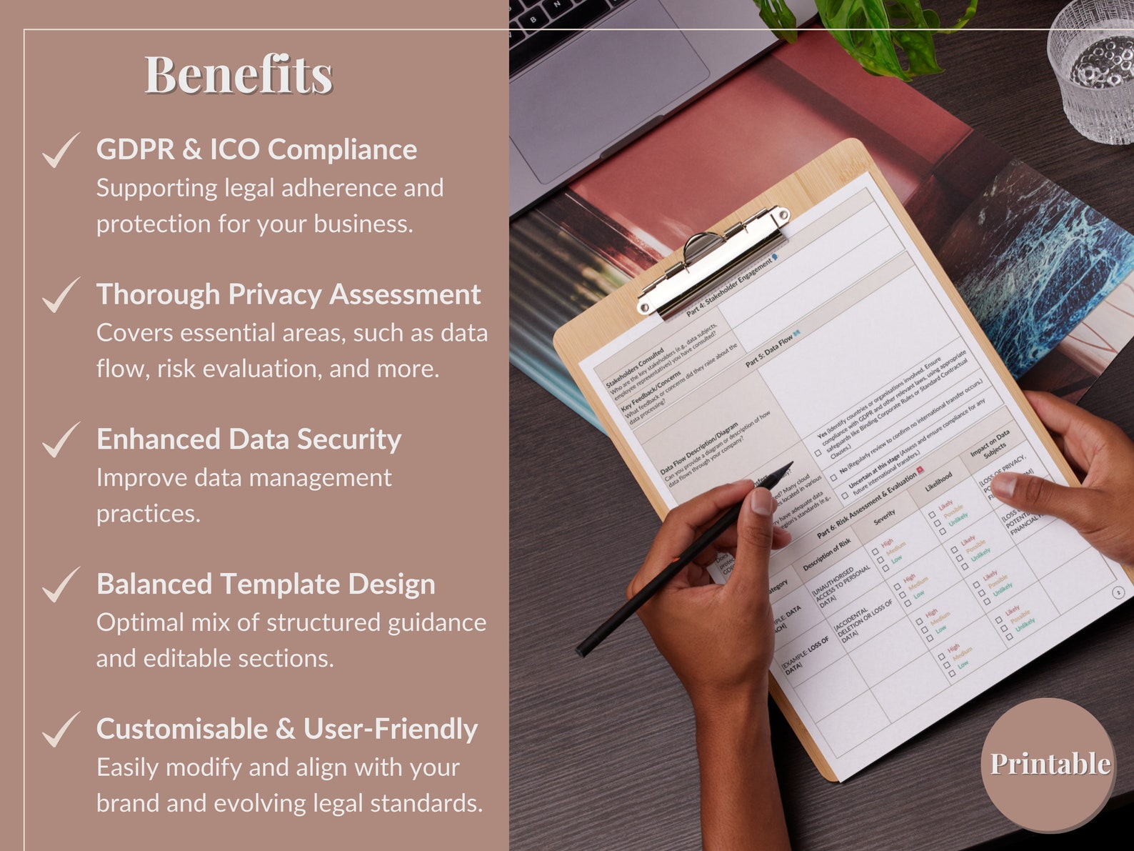 Customisable Data Protection Impact Assessment Tool DPIA Template ...