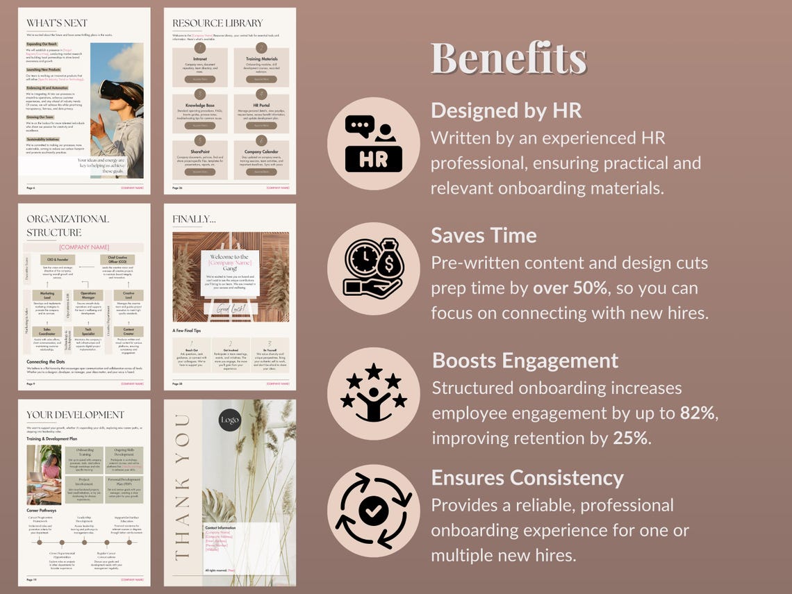 New Hire Welcome Packet Template Fully Customizable Employee Onboarding ...