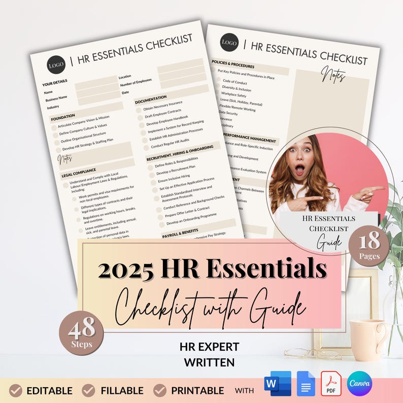 HR Essentials Checklist: New Business Guide & Audit (digital Download ...