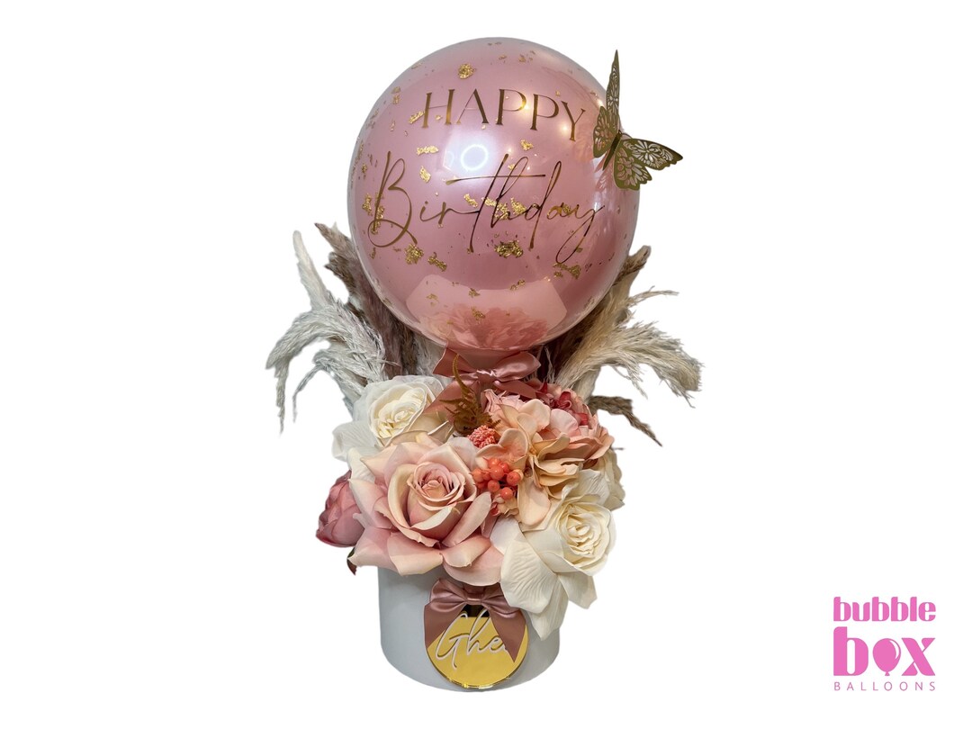 Mini Luxe Floral Bubble Box Balloon - Etsy