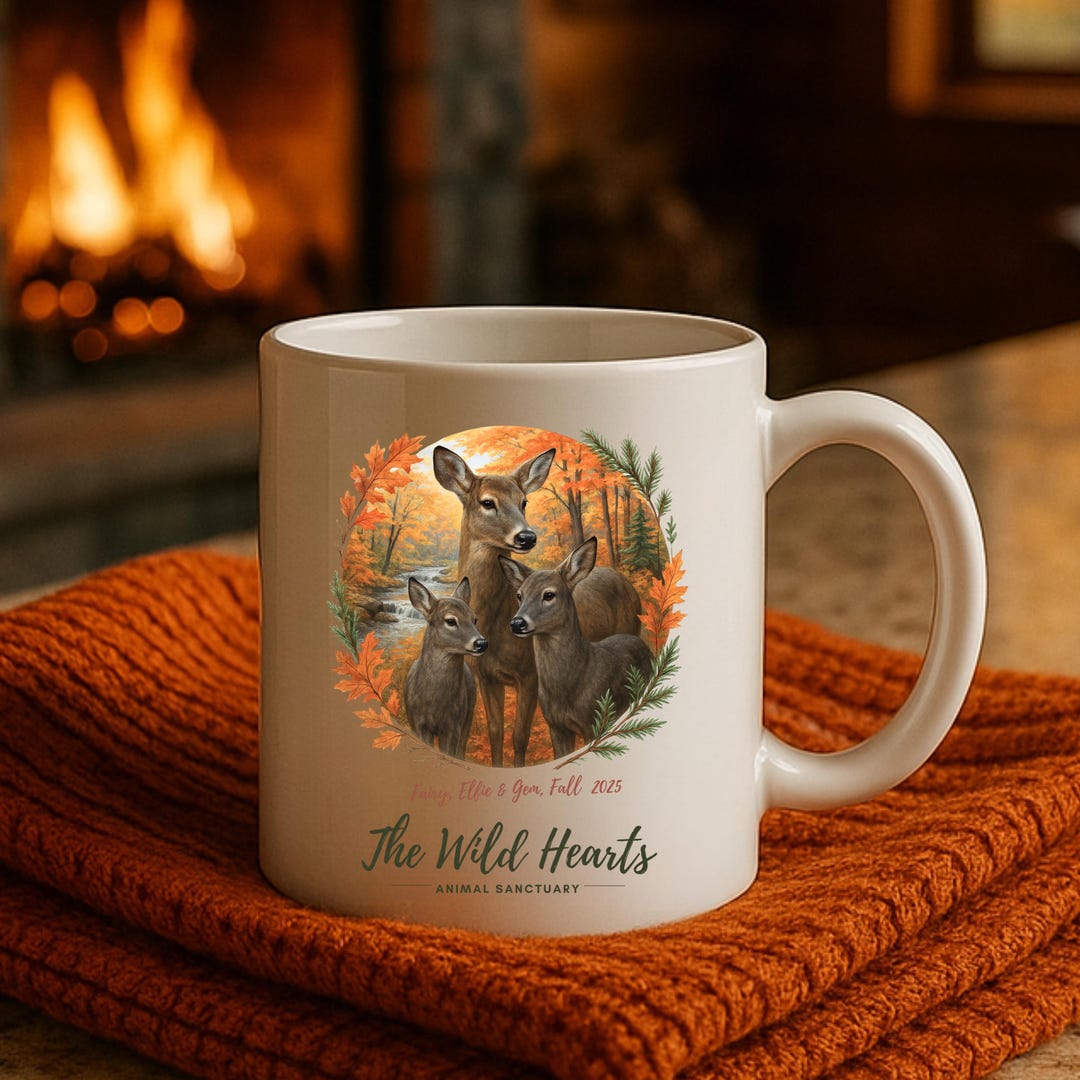 Fairy With Elfie & Gem, Fall 2025, Large Ceramic Coffee Mug 15oz From ...