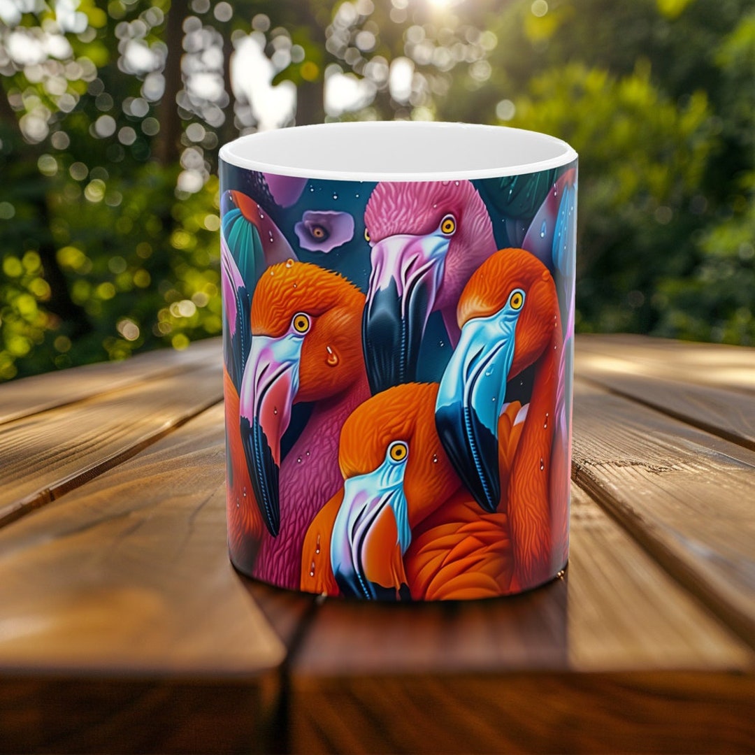 Flamingo Mug- Flamingo Coffee Mug- Flamingo Tea Cup- Flamingo Lover ...