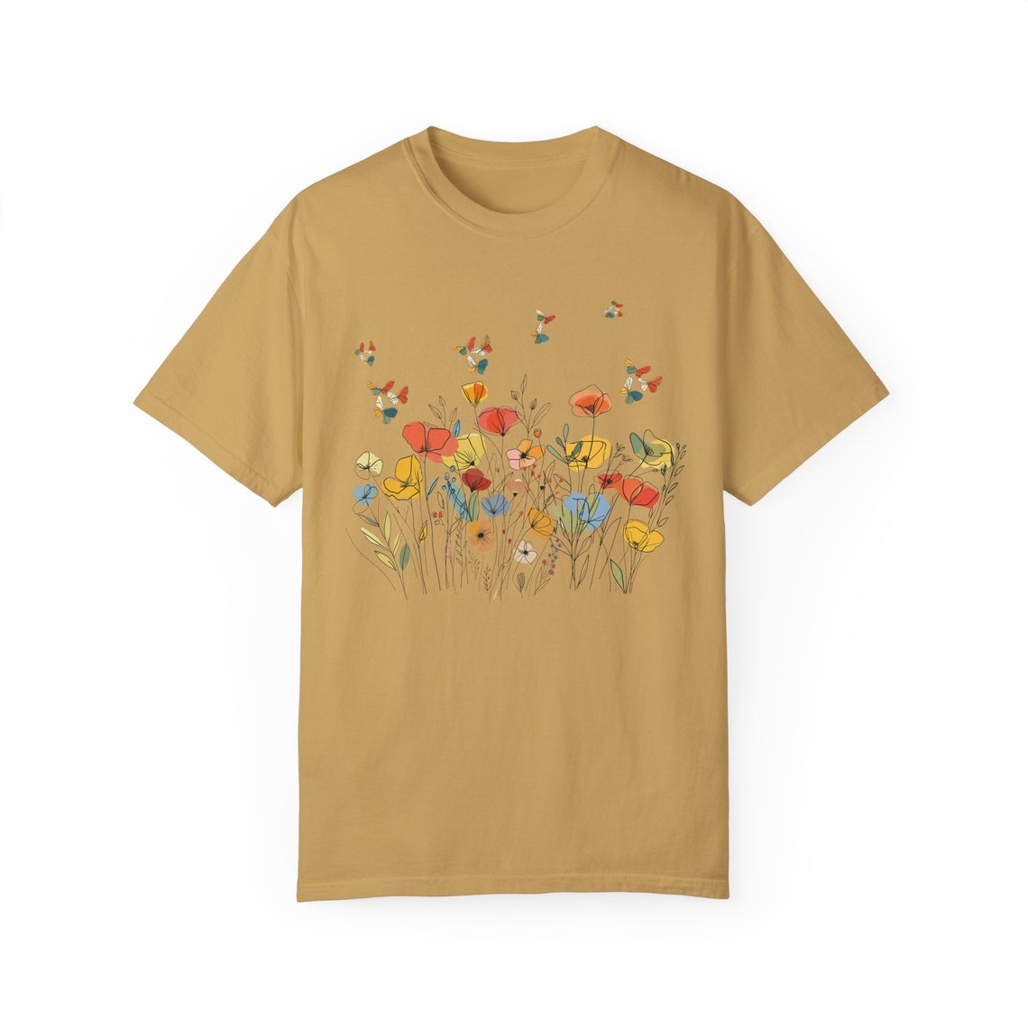 Flower Shirt, Gift for Her, Flower Shirt Aesthetic, Floral Graphic Tee ...
