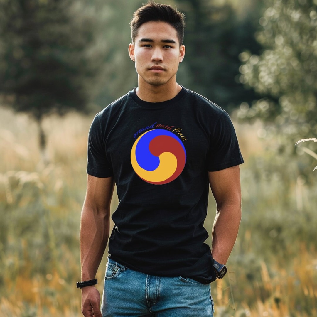 Gankyil Shirt- Wheel of Joy Shirt- Ground Path Fruit Tee- Dzogchen ...