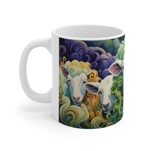 Sheep Mug, Sheep Lover Mug, Rancher Mug, Animal Lover Gift, Cute Sheep ...