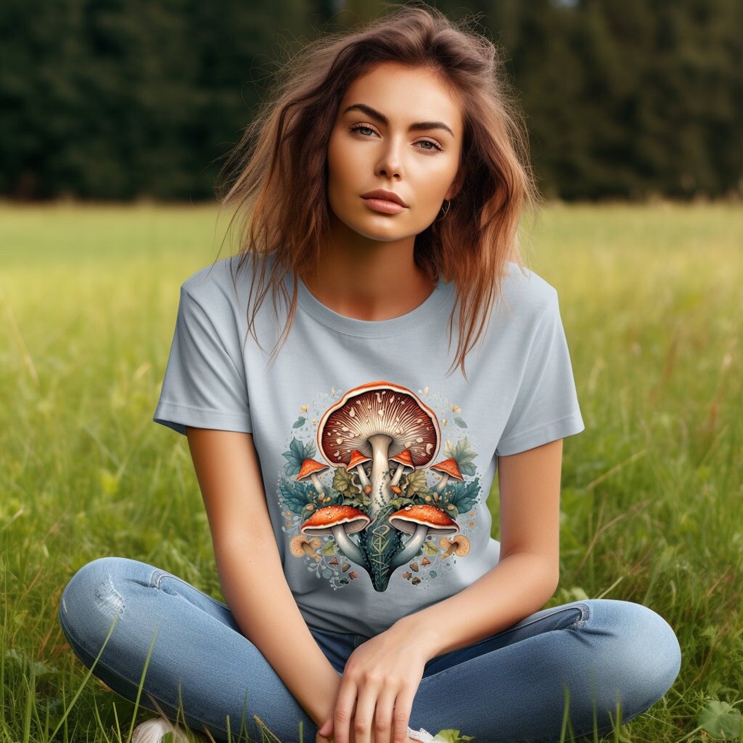 Mushroom Shirt, Cottagecore Shirt, Goblincore Shirt, Naturecore, Boho ...