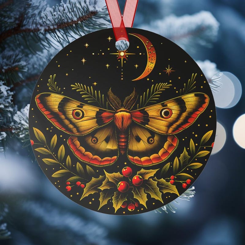 Moth Ornament - Etsy