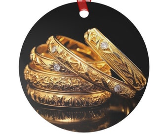 Twelve Days of Christmas Golden Ring Felt Ornament - Etsy