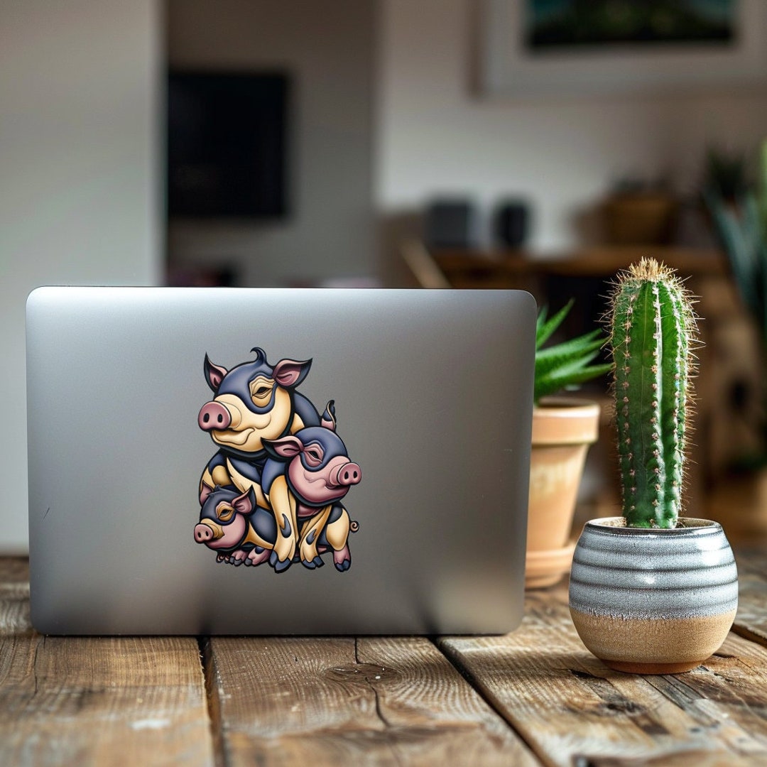 Pig Sticker- Pig Family Sticker- Cute Pigs Sticker- Farm Animal Sticker ...