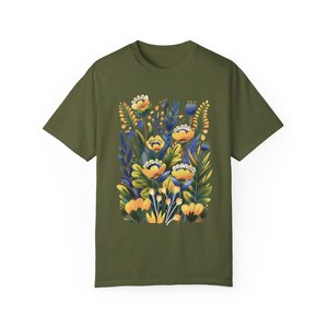Retro Flowers Shirt, Floral Aesthetic Tshirt, Boho Botanical Shirt ...