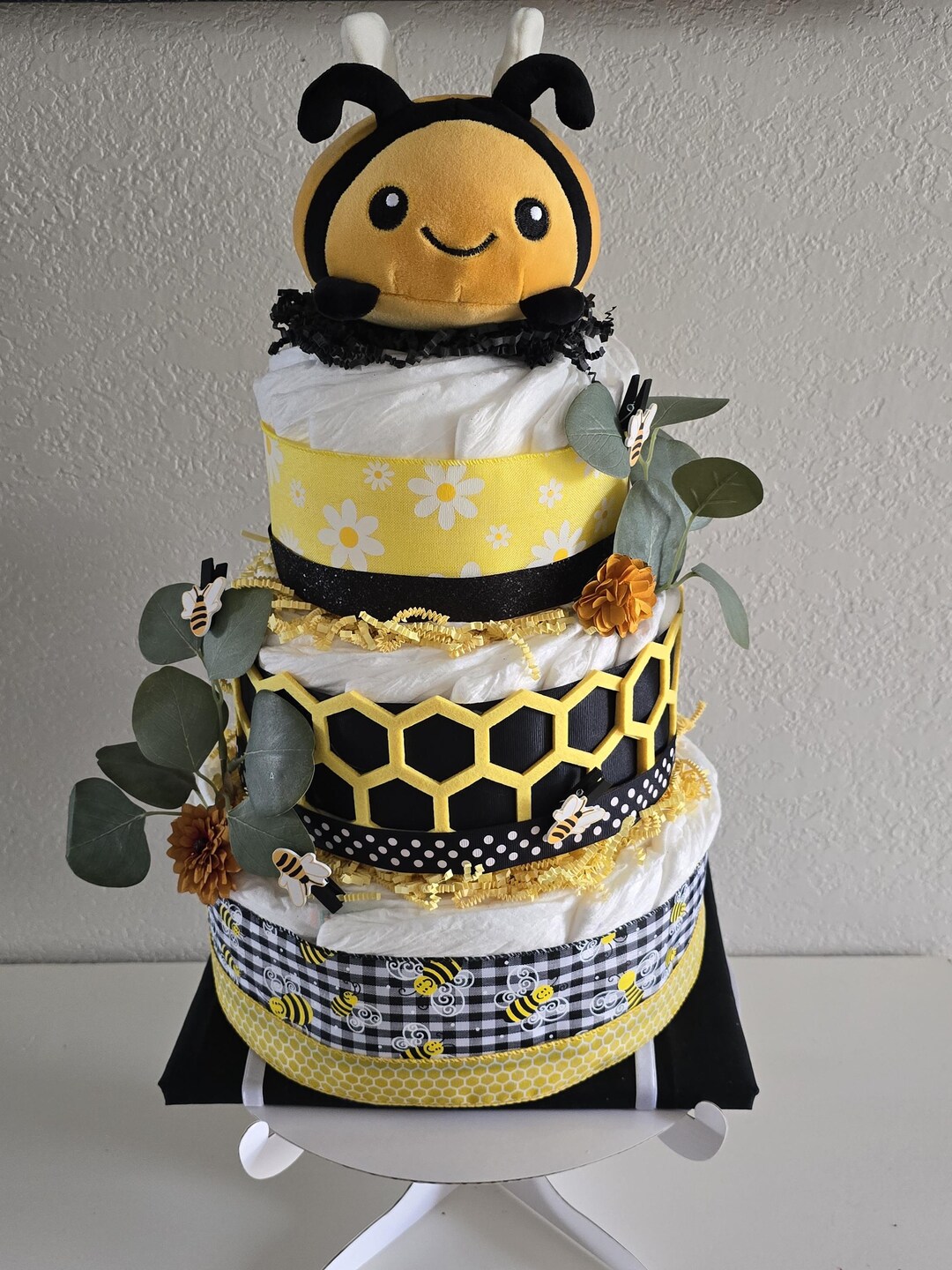 Bumblebee Diaper Cake - Etsy