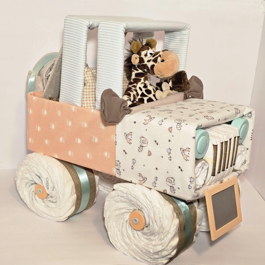 Safari and Sun Rays Diaper Jeep - Etsy