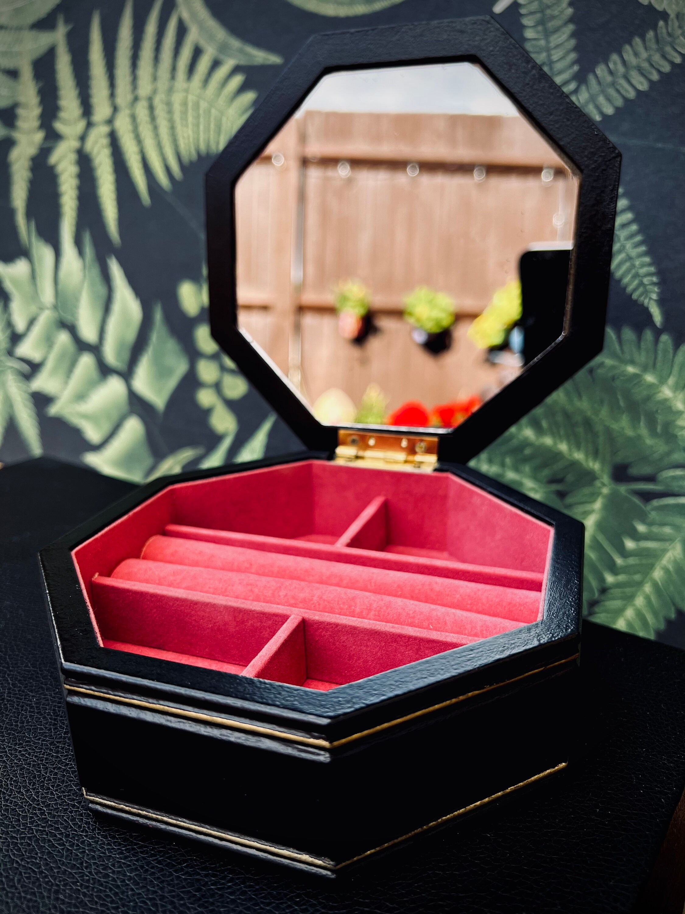 Black Hexagonal Jewellery Box - Etsy