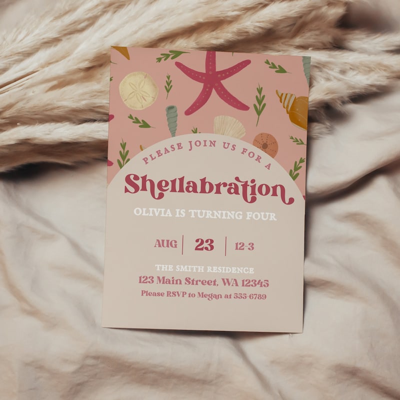 Seashell Invitations - Etsy