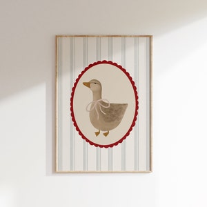 Vintage Duck Printable Cottagecore Nursery Vintage Aesthetic Nursery ...